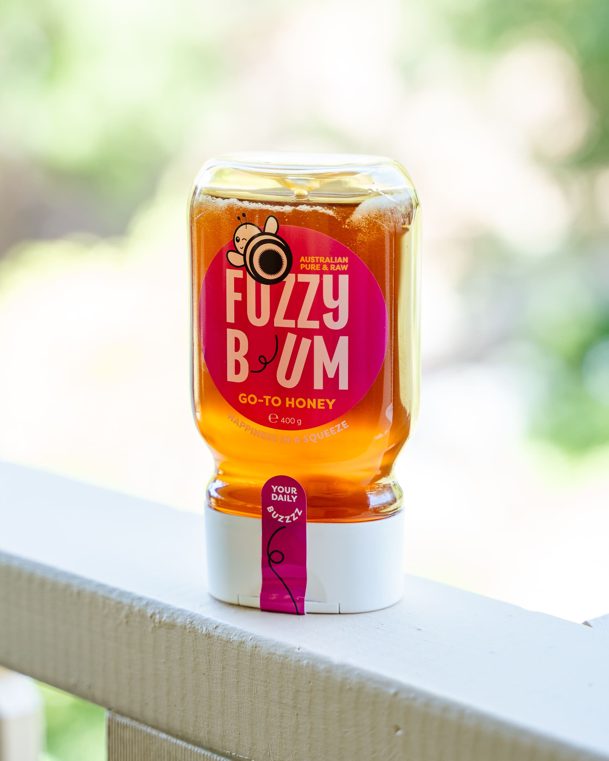 Fuzzy Bum Honey - Happy bees make the best honey